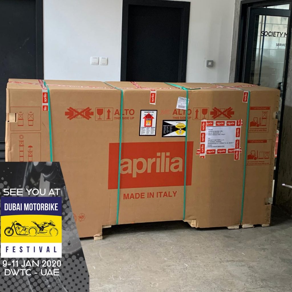 Society Motors to unbox a brand-new Aprilia at DXB Motorbike Festival - BNM